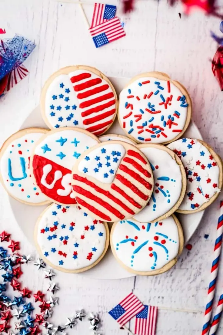 25+ Easy Patriotic Cookie For Your Party Table! - Kurry Kitchen